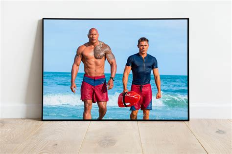 Poster Baywatch Poster Dwayne Johnson The Rock Zac Efron Photography