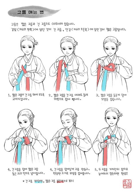 저고리 편 3 고름 한국 드레스 역사적 의상 한복