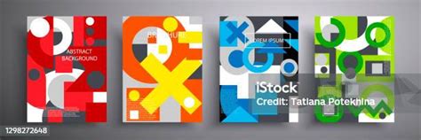 원 형태의 그래픽 기하학적 요소가 있는 컬러 커버의 추상 벡터 그림입니다 브로셔 커버 노트북 배너 잡지 및 전단지 현대적인 디자인템플릿 0명에 대한 스톡 벡터 아트 및 기타