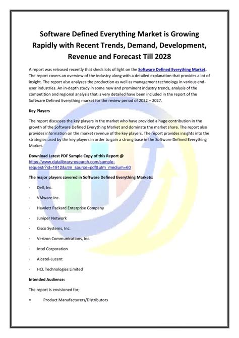 PPT Global Software Defined Everything Market Opportunities And Forecast 2020 2027 PowerPoint