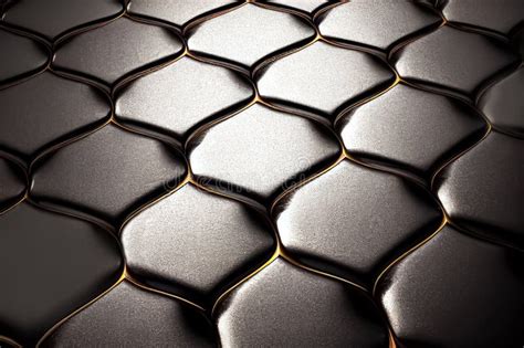 Abstract Futuristic Technology Steel Background Trendy Metallic Surface Design Stock