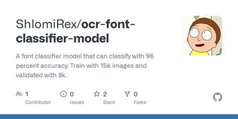 Github Shlomirexocr Font Classifier Model A Font Classifier Model