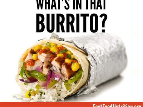 Chipotle Sofritas Burrito Nutrition Facts