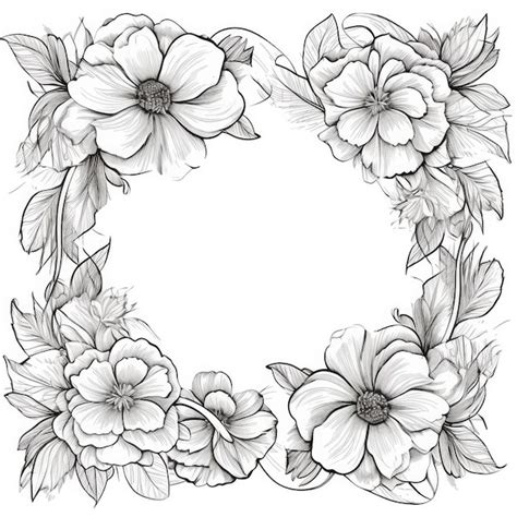 Premium Photo Elegant Vector Floral Frame