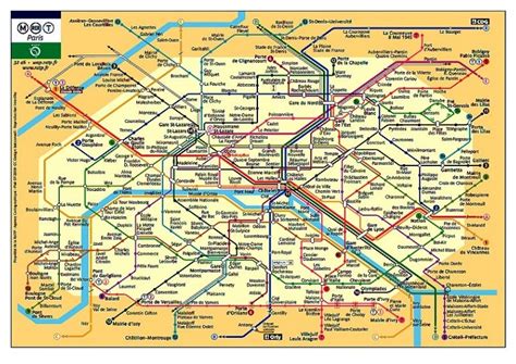 Map Underground Paris