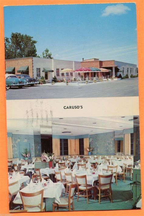 Canandaigua Ny View Of Carusos Restaurant Pm 1953 Canandaigua