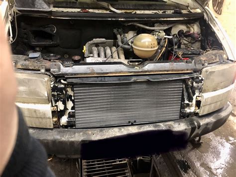 Поломка Замена радиатора охлаждения — Volkswagen Transporter T4 2 4 л