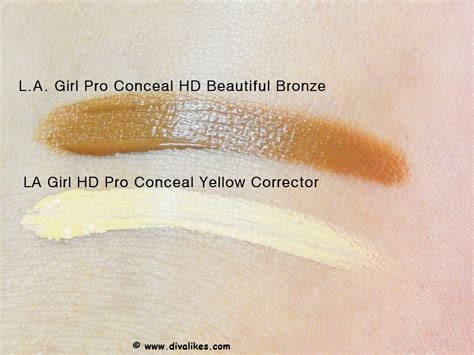 La Girl Pro Conceal Hd Beautiful Bronze And Yellow Corrector Review