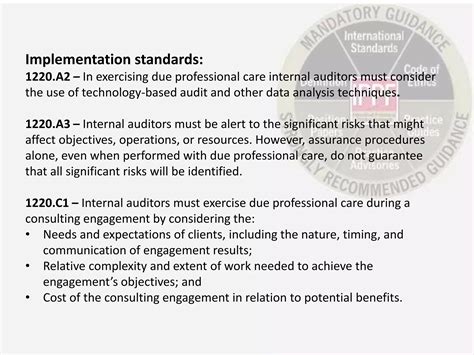 International Professional Practices Framework Mandatory Guidance Pptx