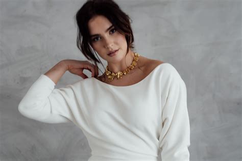 The Nejire Dress A Modern Contemporary Wedding Dress Long Sleeves
