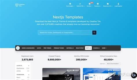 个 Next js 模板的最佳网站 知乎