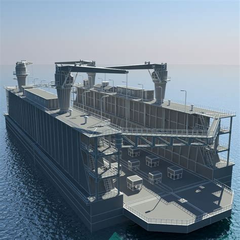 Floating Drydock 3d Model 75 Max Fbx Obj Free3d