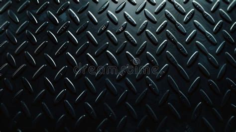Generative Ai Abstract Texture With Rhombic Pattern Dark Metal