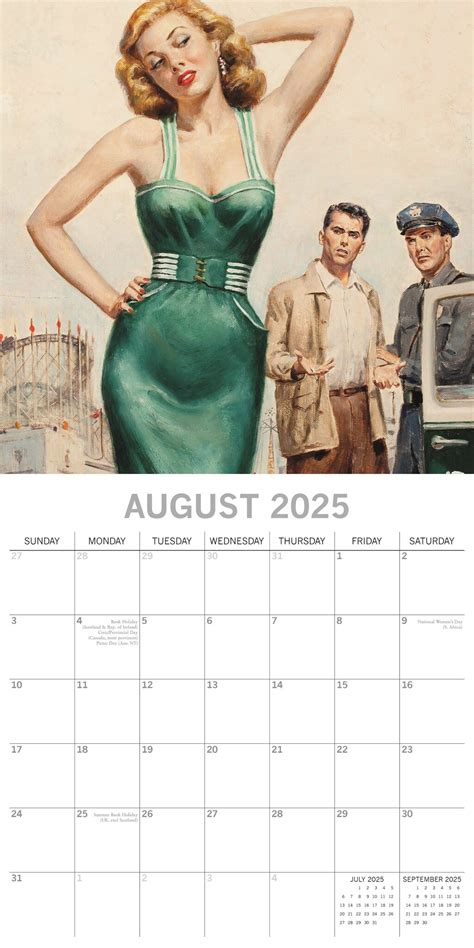 Retro Pin Ups Calendar 2025 Buy Order Online Easily Kalenderwinkel Nl