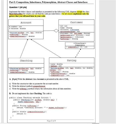 Solved Part 1 Composition Inheritance Polymorphism
