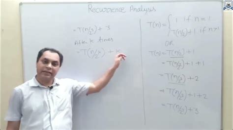 l 5 unit 1 recurrence relation analysis design and analysis of algorithm youtube