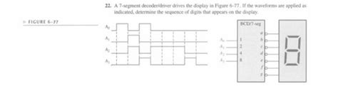 solved 22 a 7 segment decoder driver drives the display in
