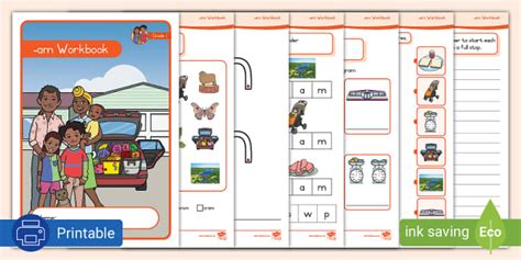 Grade 1 Phonics Am Workbook Lehrer Gemacht Twinkl