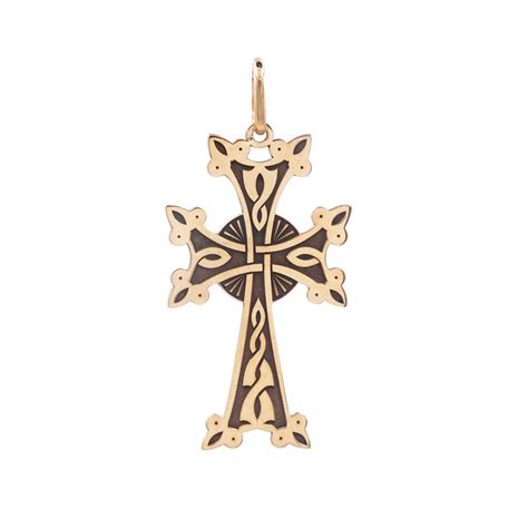 Croix Arménienne Travaillée Au Laser En Or 18 Carats 146 Grammes