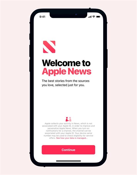 Welcome Screen Ui From Apple News Ios App