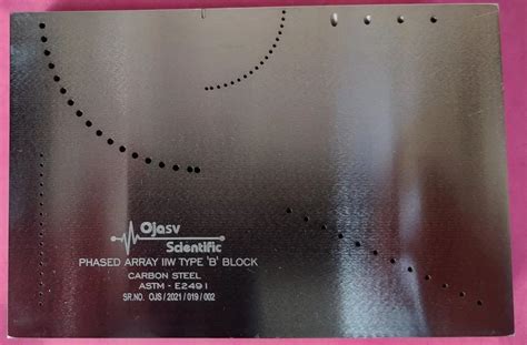 Phased Array Iiw Type B Block CS SS At Rs 18000 Piece Calibration Block In New Delhi ID