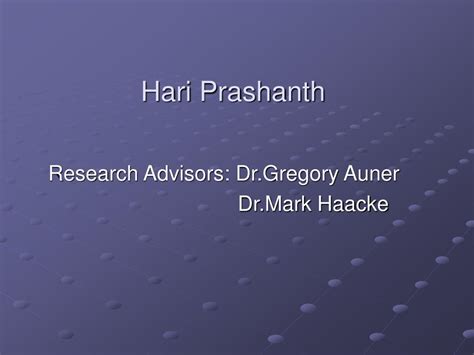 Ppt Hari Prashanth Powerpoint Presentation Free Download Id4104337