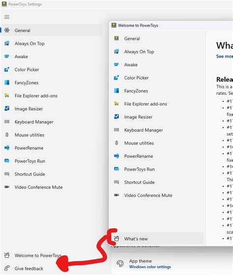 Add Whats New In Settings · Issue 17611 · Microsoftpowertoys · Github