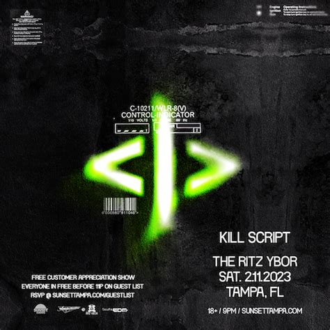Kill Script Pound Friday The Ritz Ybor