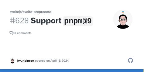 Support Pnpm 9 Issue 628 Sveltejs Svelte Preprocess GitHub