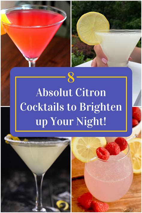 Refreshing Absolut Citron Cocktails