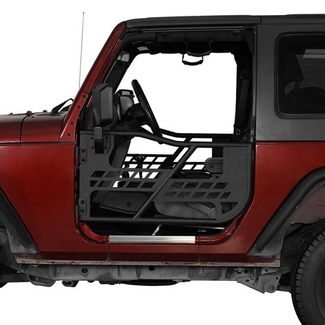 Off Road Tubular Half Doors Heavy Duty Steel For 07 18 Jeep Wrangler JK