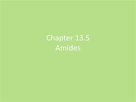 Ppt Ch 13 Carboxylic Acids Esters Amines And Amides Powerpoint
