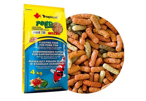 Корм для прудовых рыб Tropical Pond Sticks Mix, 4 кг