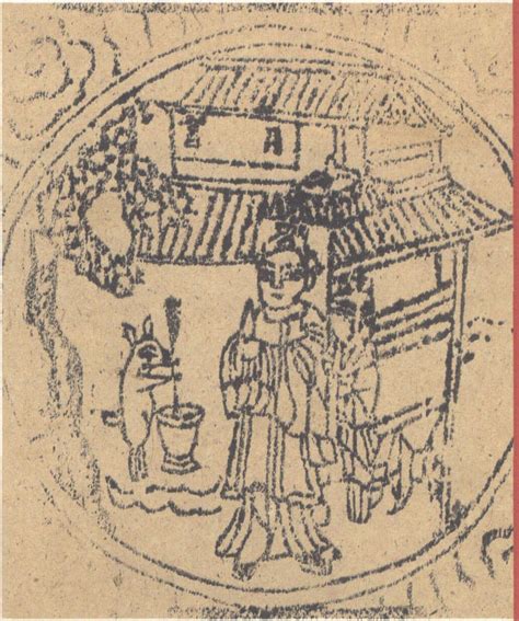 月宫 中国木版年画 图片