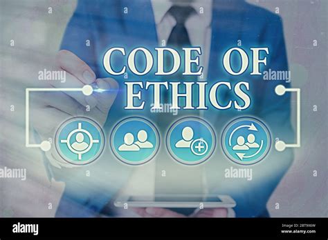 Word Writing Text Code Of Ethics Business Photo Showcasing Basic Guide