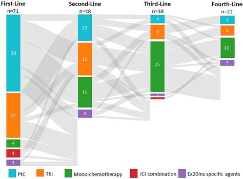 Sankey Diagram Of The Treatment Flow Ptc Platinum Based Chemotherapy