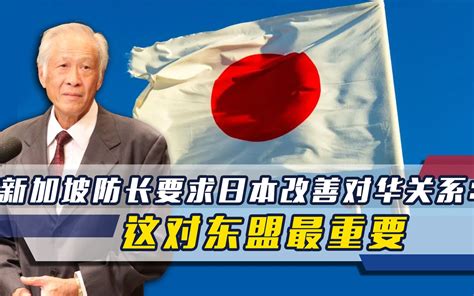 会晤我防长后，新加坡防长要求日本改善对华关系：这对东盟最重要 全球大学堂 全球大学堂 哔哩哔哩视频