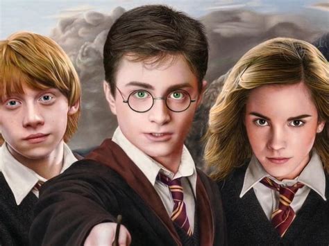 绘画 哈利and罗恩and赫敏 艺库视频