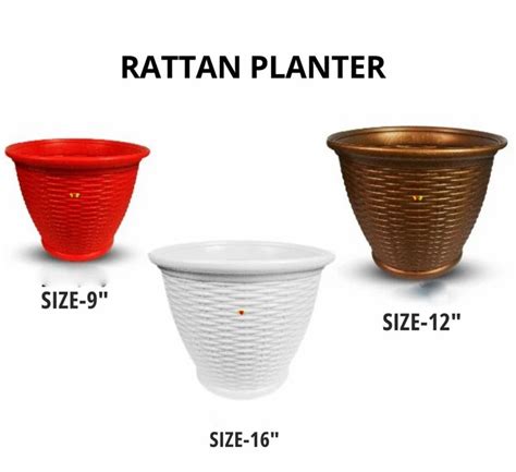 Round Atlantic Rattan Planter Set For Decoration At ₹ 320set In