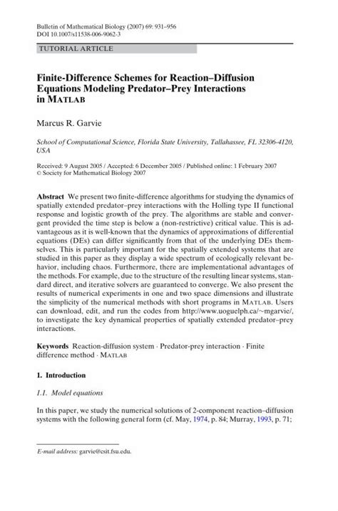 Pdf Finite Difference Schemes For Reactiondiffusion Equations