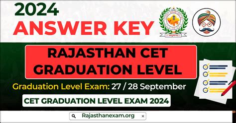 Rajasthan Cet Graduation Level Answer Key 2024 Pdf Download