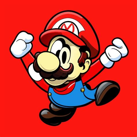 Desenho Animado Engraçado De Super Mario Vector Vetor Premium Gerado