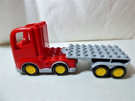 Lego Duplo Spider Man Semi Truck And Base Red W Gray And Trailer £14 95 Picclick Uk
