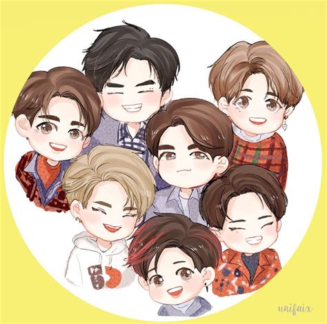 𝙪𝙣𝙞 on Twitter Got7 fanart Chibi Anime chibi
