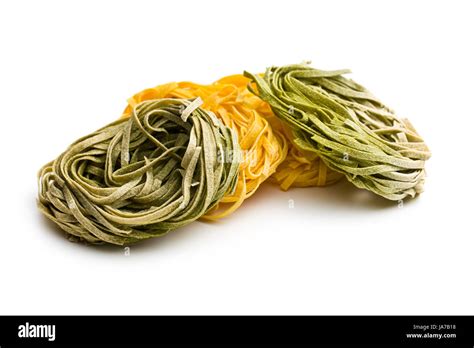 Nest Spaghetti Noodles Raw Italian Pasta Yellow Food Aliment