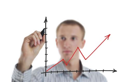 Business Man Draw Line Chart Stock Photo At Vecteezy