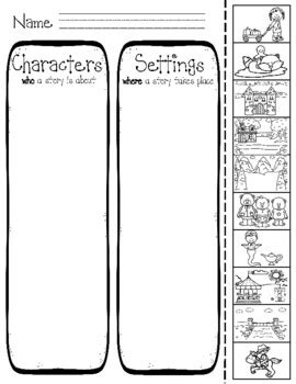 Character Setting Worksheets By Kristin Zunker Chalk Dust And Glitter