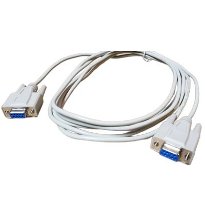 Null Modem Cable DB FEMALE To FEMALE FT Gray CustomCable