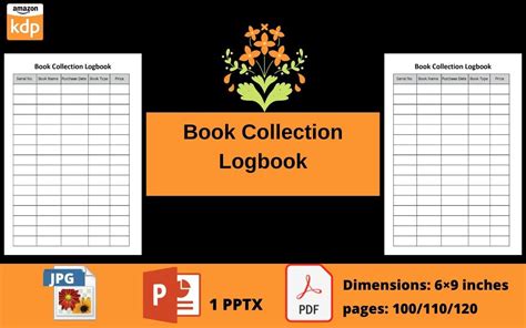Book Collection Logbook Graphic By Super Kdp · Creative Fabrica