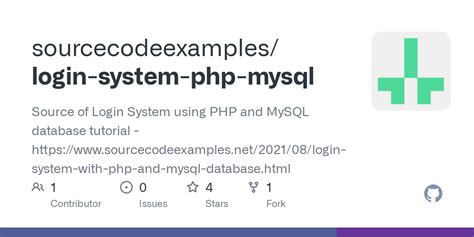 Github Sourcecodeexamples Login System Php Mysql Source Of Login